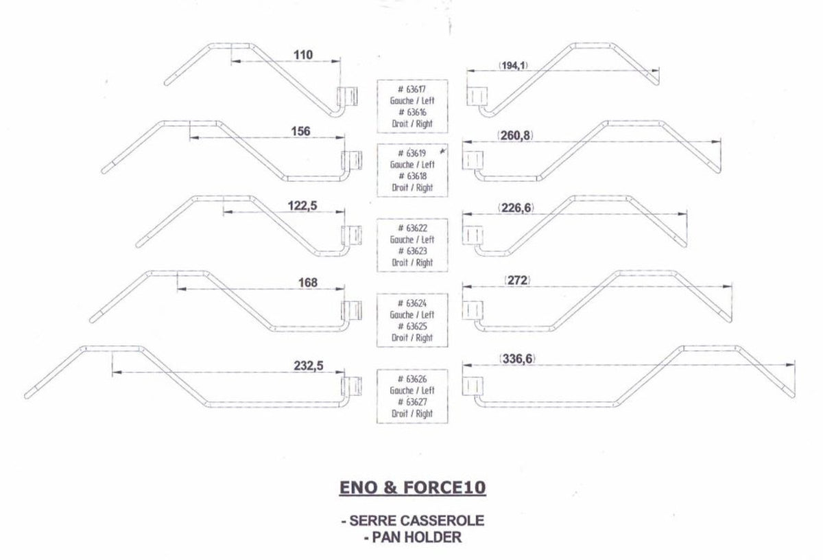 Eno Spare Part - Eno/Force 10 pot holders – Fridgetech Marine